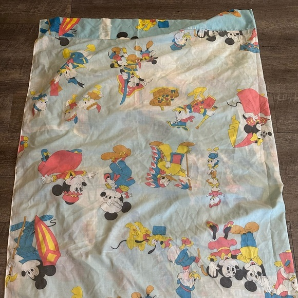 Bedding | Vintage Walt Disney Frontier Land Twin Sheet Flat Mickey ...